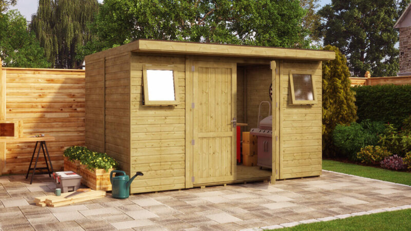 Short Window | Pent Extra Heavy Duty and Tall Workshop Shed